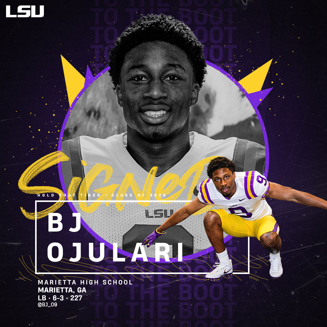 2020 4* WDE BJ Ojulari signs with LSU : r/CFB