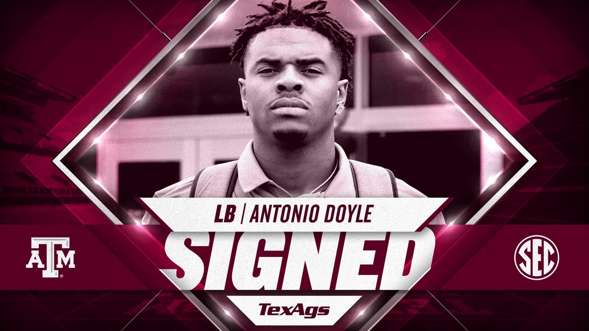2020 4* OLB Antonio Doyle signs with Texas A&M : r/CFB