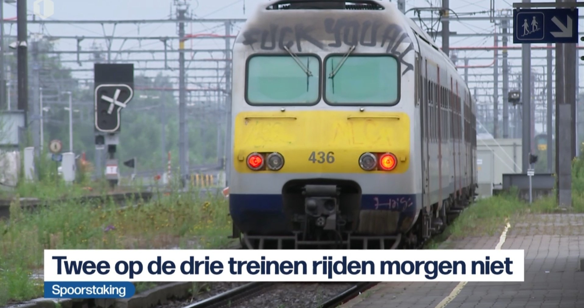 Vdp on Twitter: "De trein had ook nog een boodschap voor de reizigers. #treinstaking https://t ...