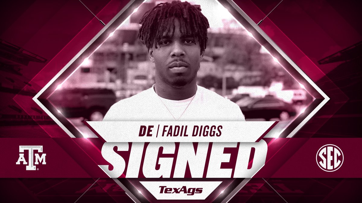 2020 4* DE Fadil Diggs signs with Texas A&M : r/CFB