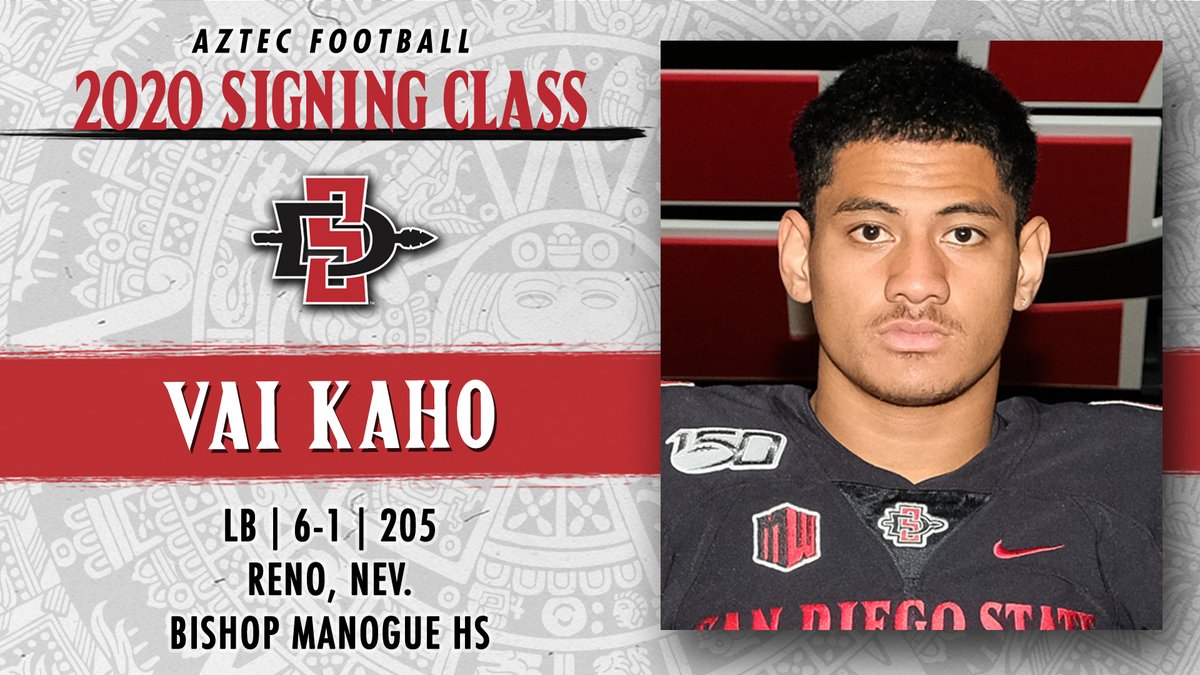 2020 3* ILB Vai Kaho signs with San Diego State : r/CFB