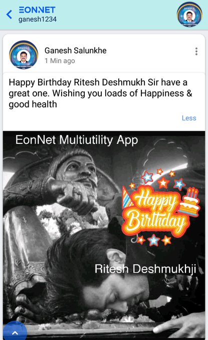 Ritesh Deshmukh's Birthday Celebration | HappyBday.to