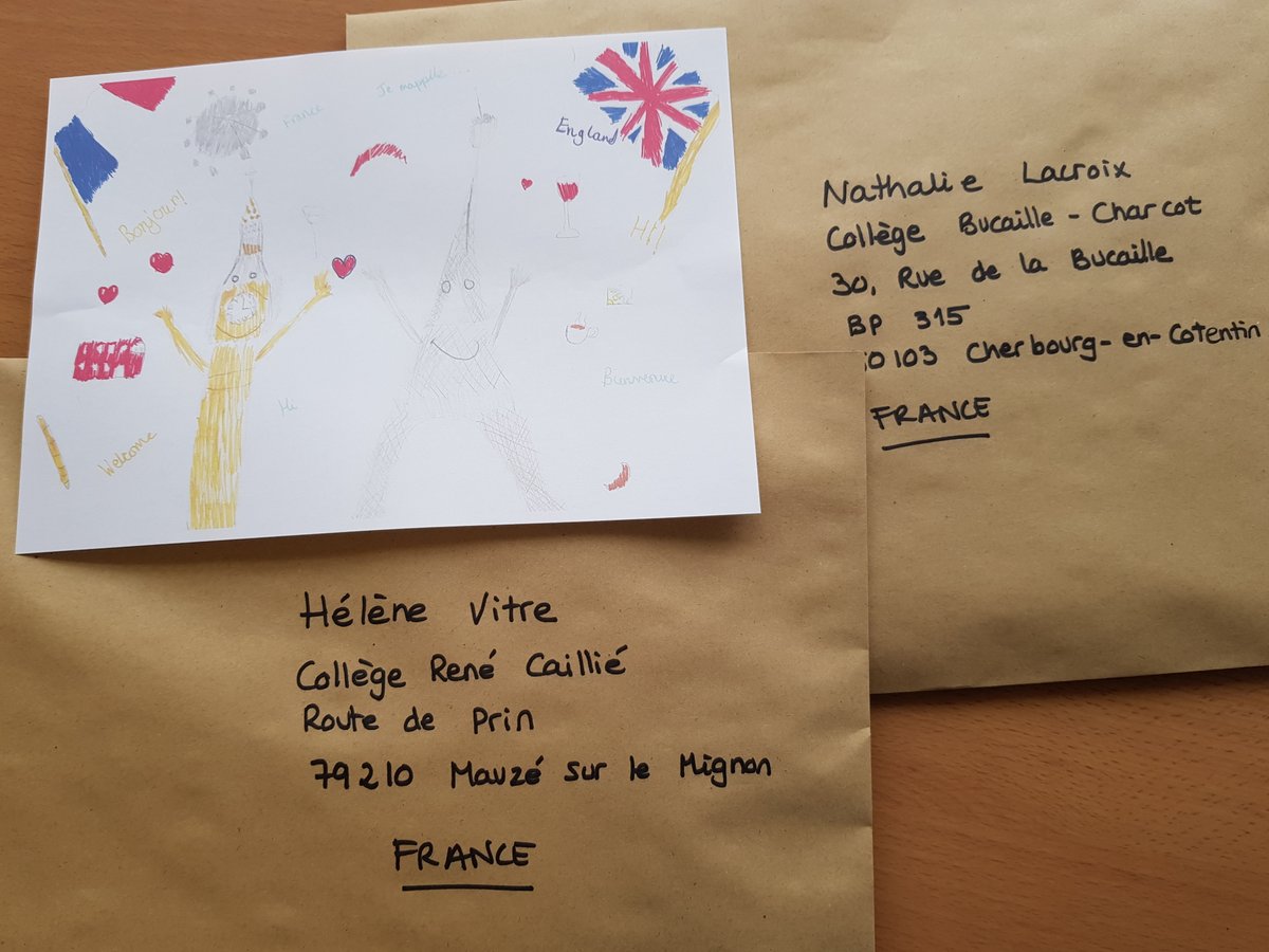 Sudbury Primary on Twitter: "Year 6 wrote a letter to their French ...