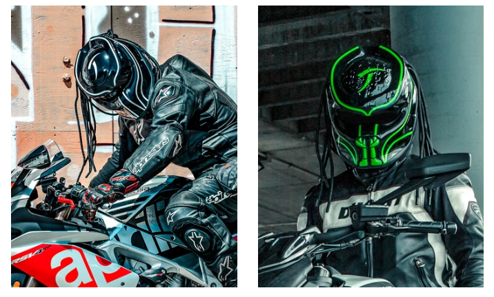 Alien Vs Predator Motorcycle Helmet