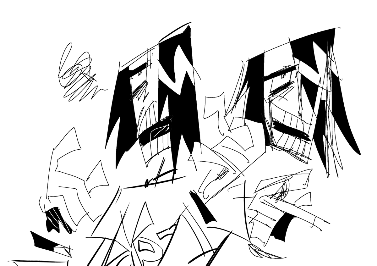 「imagining the negative xp singer as some emo punk based off 」💿の漫画