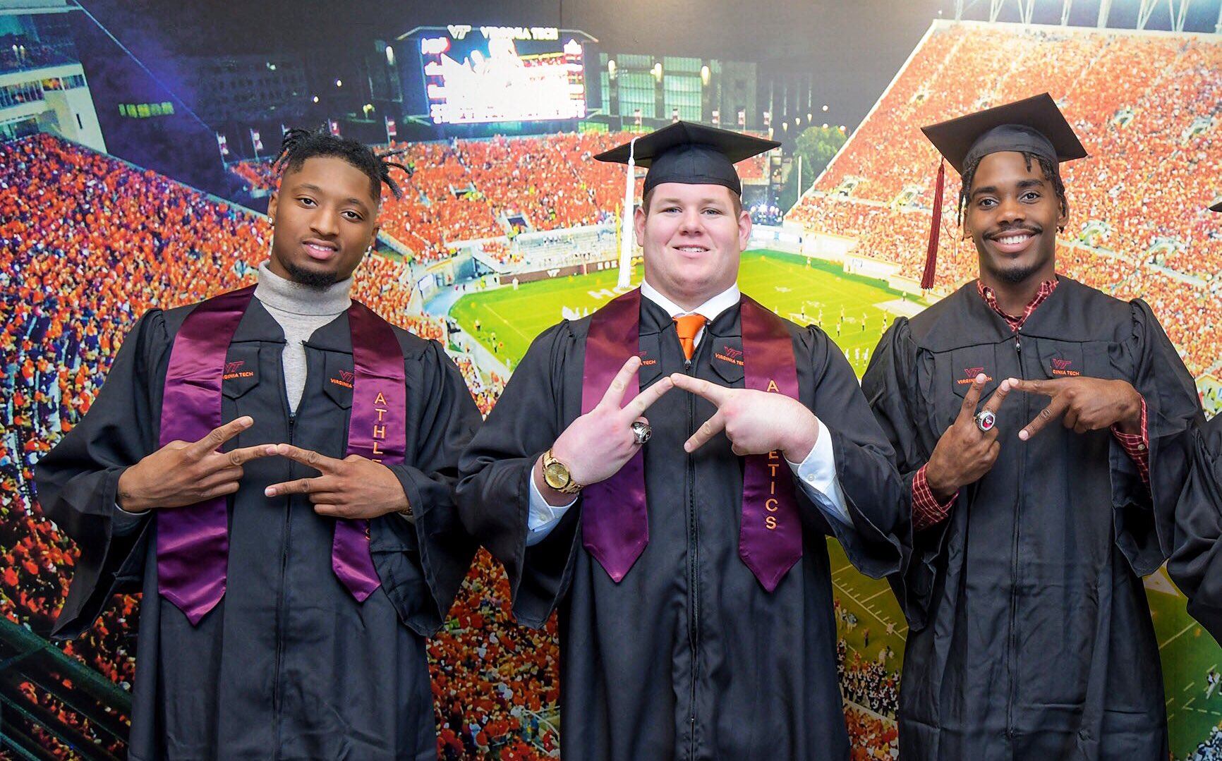 Football Field Virginia Tech Graduation