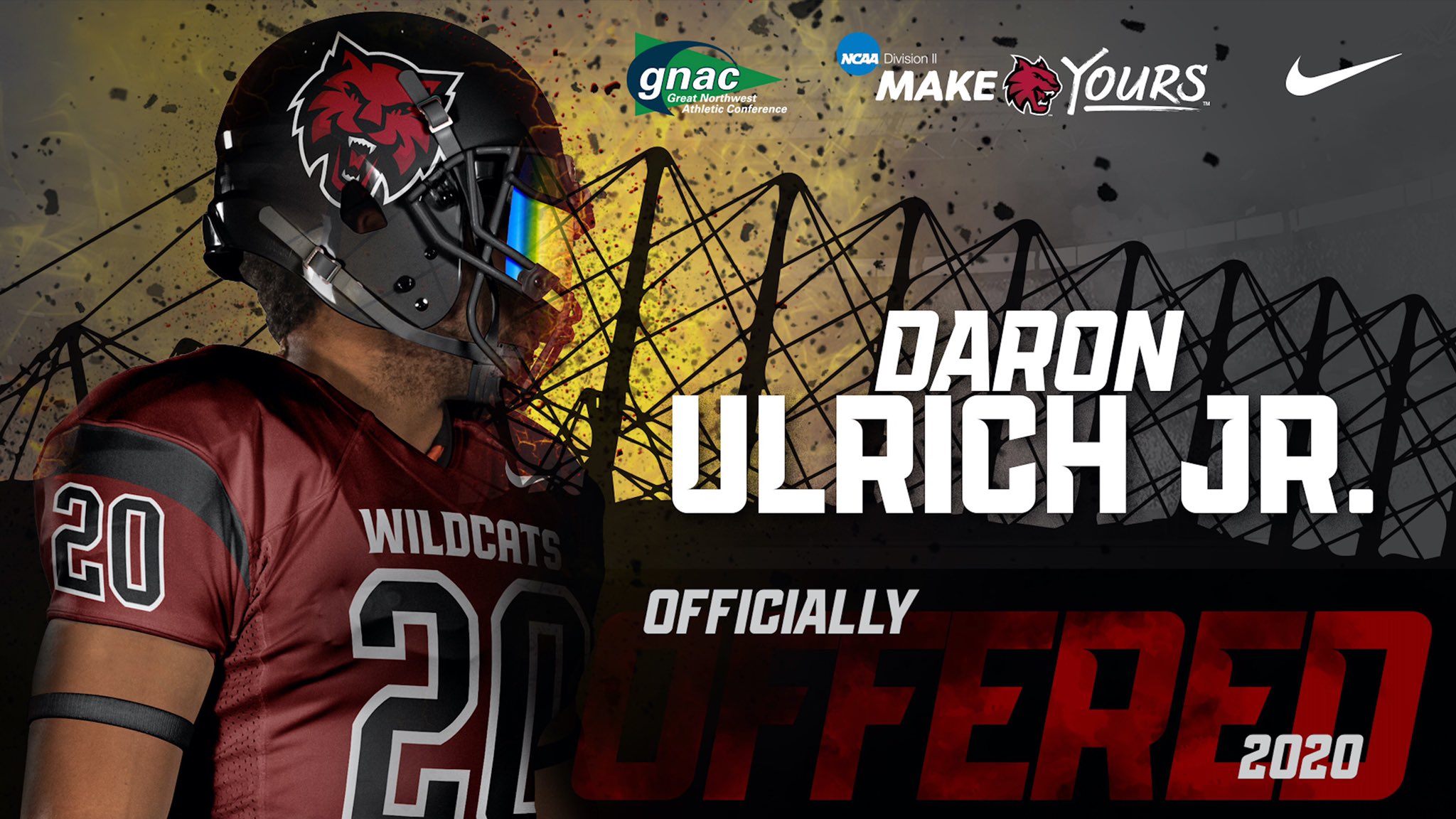 Daron Ulrich Jr on Twitter: "After a great phone call with @CoachT_CWU I have received my first ...