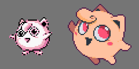 ポケモン「Remaking the Red/Blue Pokemon sprite rem」|Julie (Nhung) Le 😈💜のイラスト