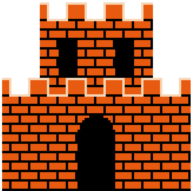 Super Mario World Castle Background