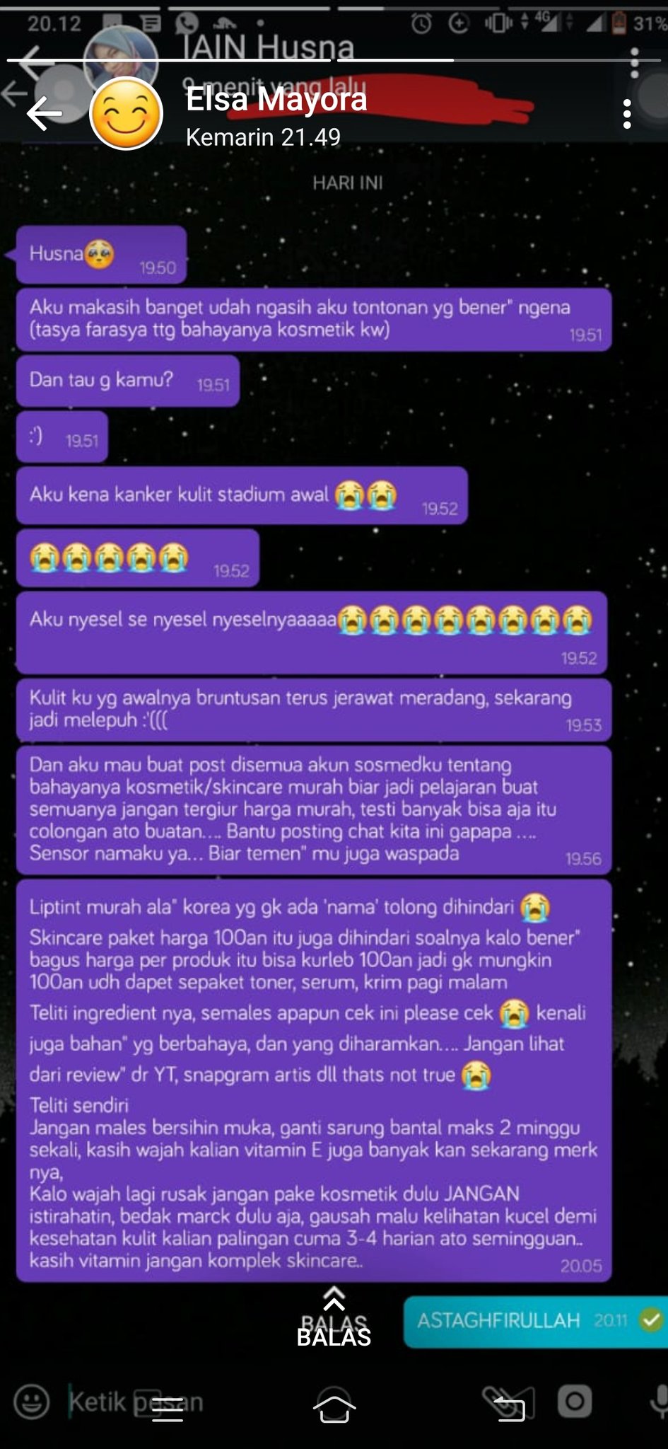 AREA JULID on Twitter: "Dis! Guyss, emang paling bener dah kata katanya tasya farasya 😭 https ...