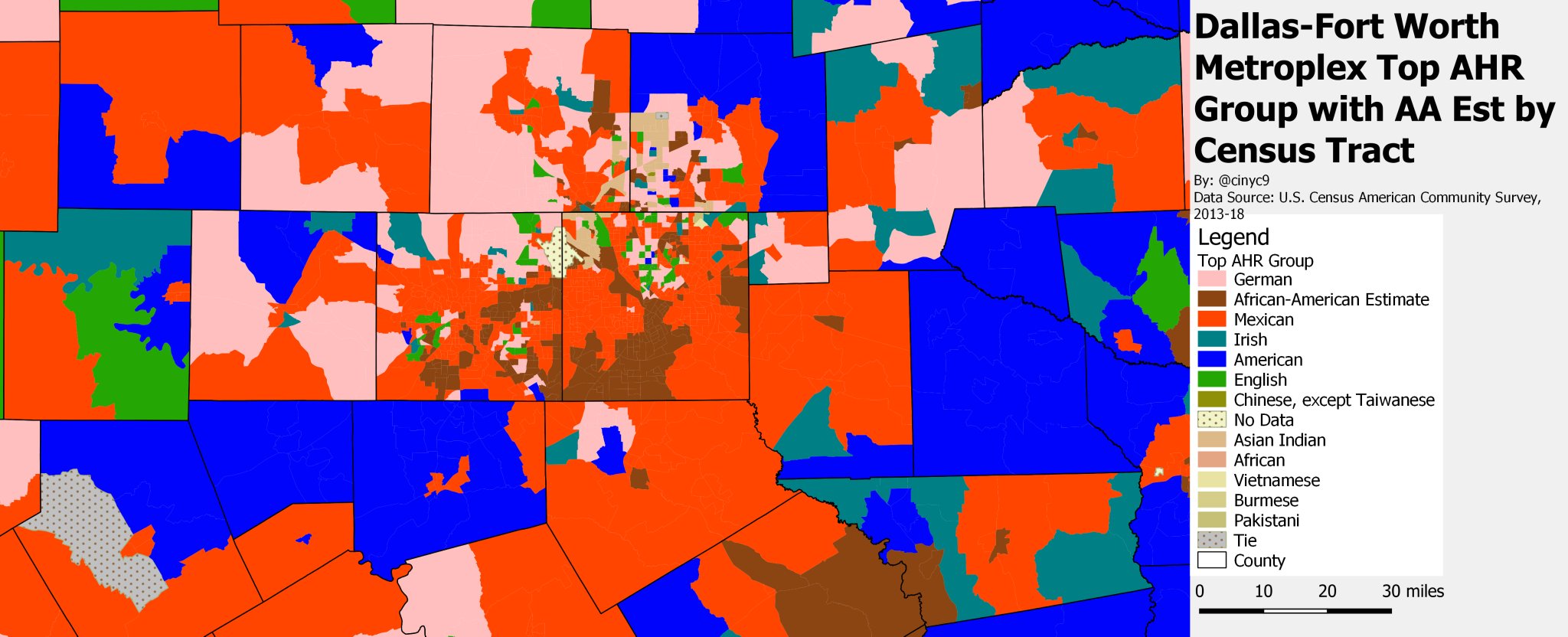 cinyc on Twitter: "The fast-growing DFW Metroplex's Top AHR map is an interesting mix of German ...
