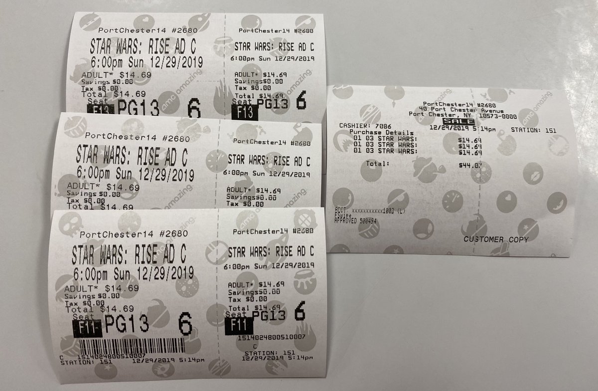 Real Movie Tickets