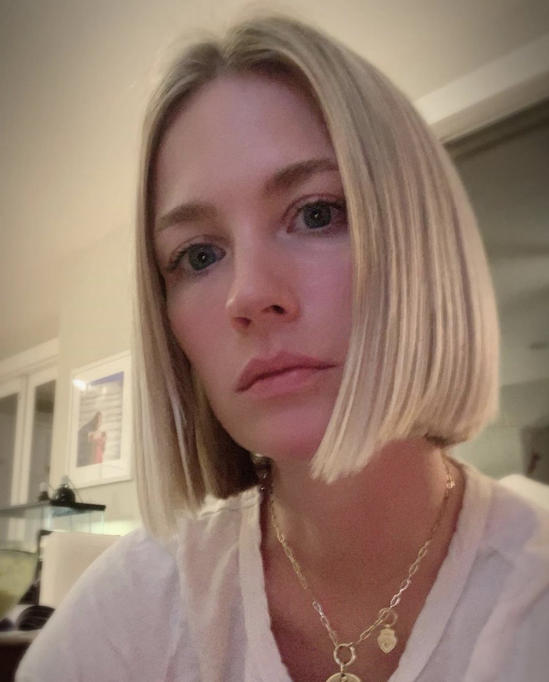 January Jones Bob Haircut With Bangs