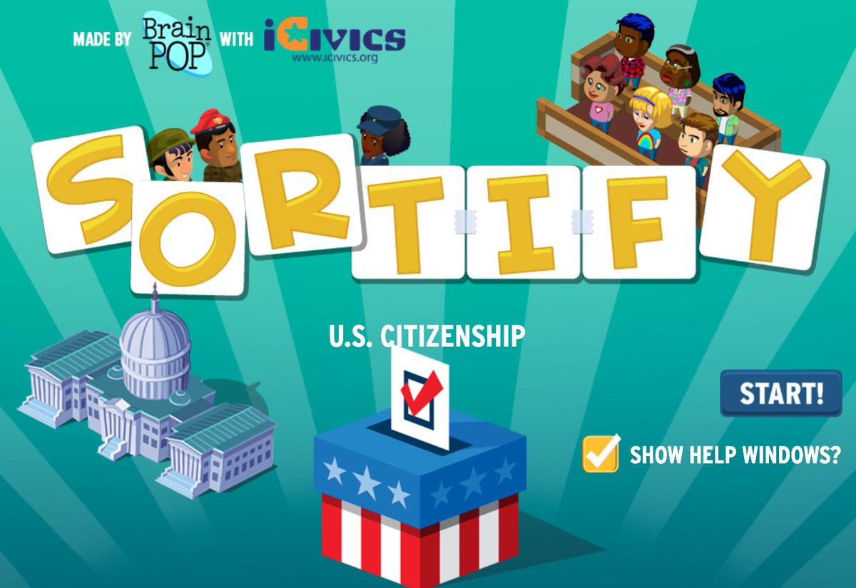 iCivics on Twitter: "Use our #Sortify game, created in partnership with ...