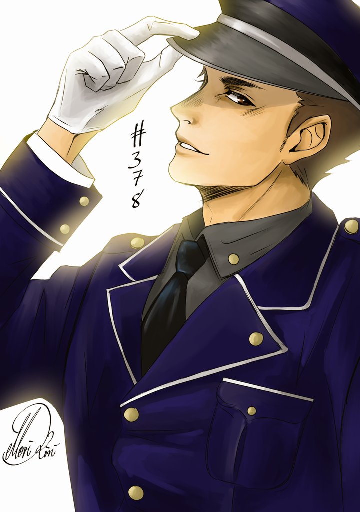 Anime Male Police Officer