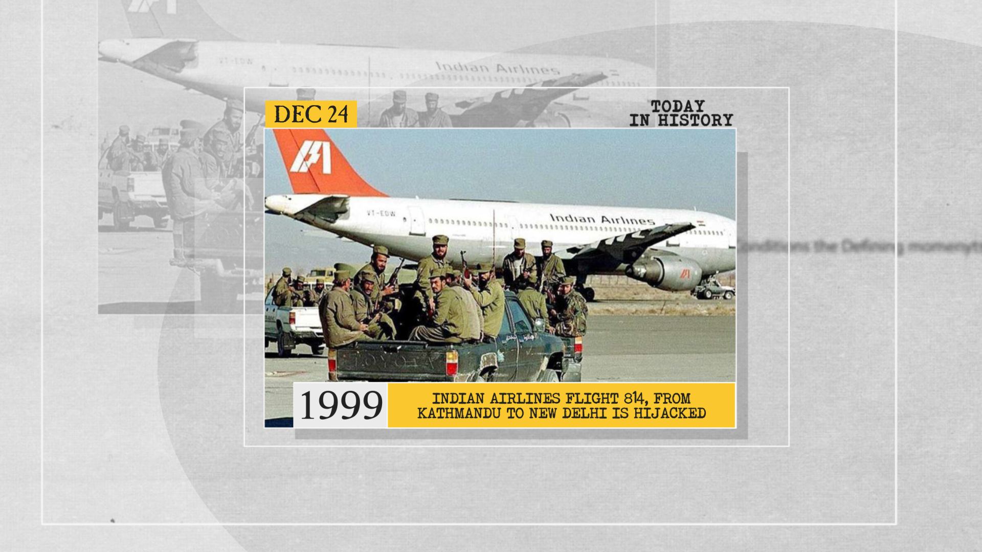 Hijack Of Indian Airlines Flight Ic 814