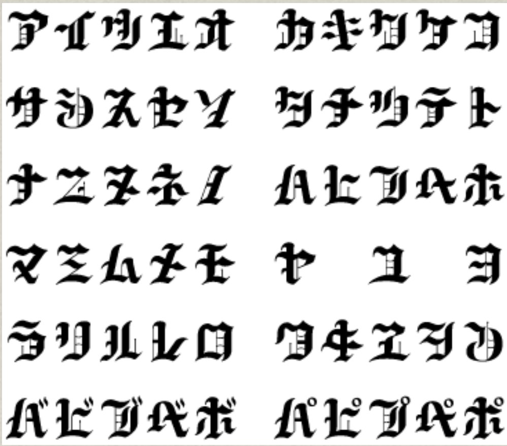 Japanese Style English Font