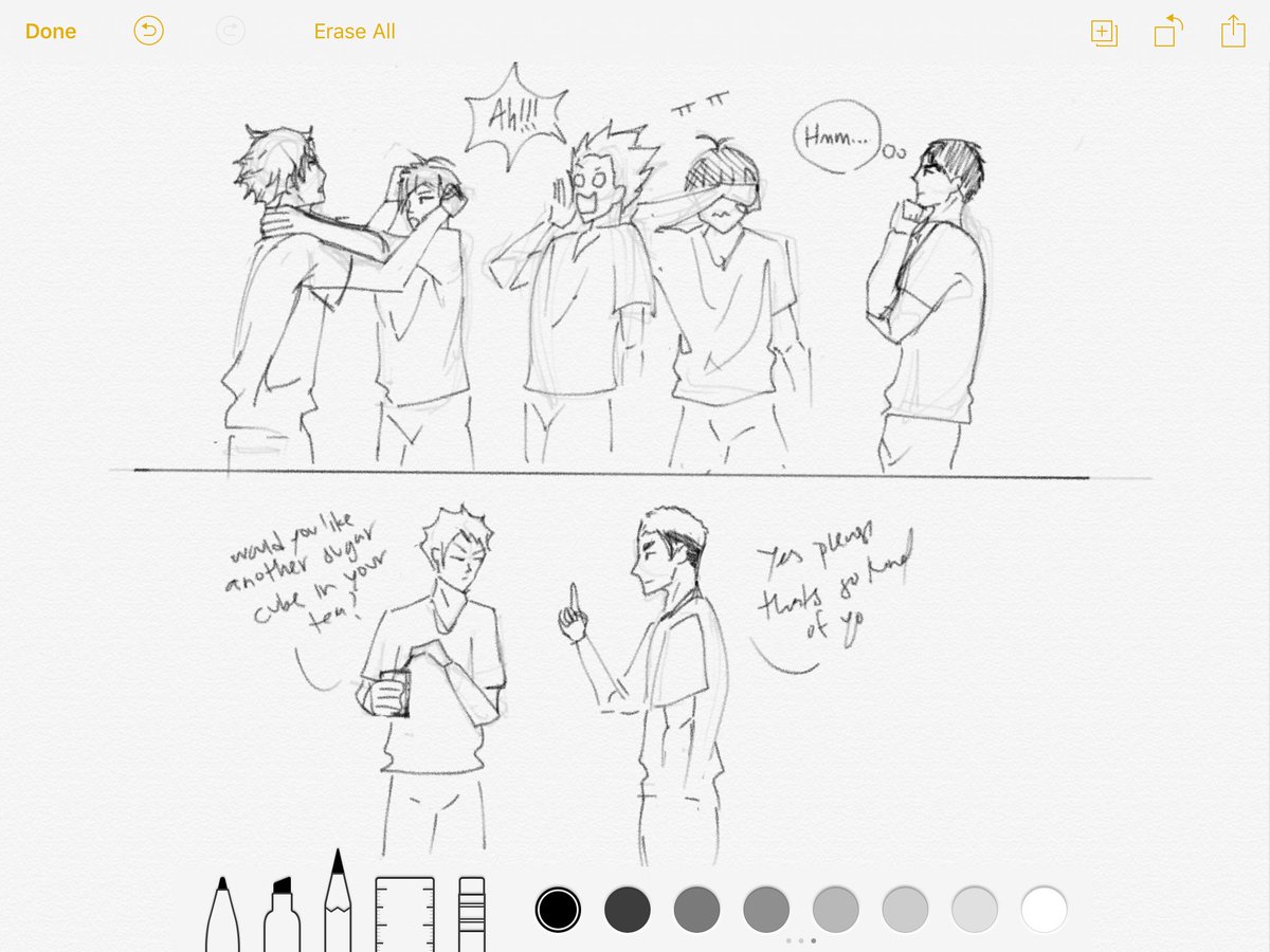 「A mess ndnfnf https://t.co/BIwie12mrq 」H Y U U 🥂 comms open~の漫画