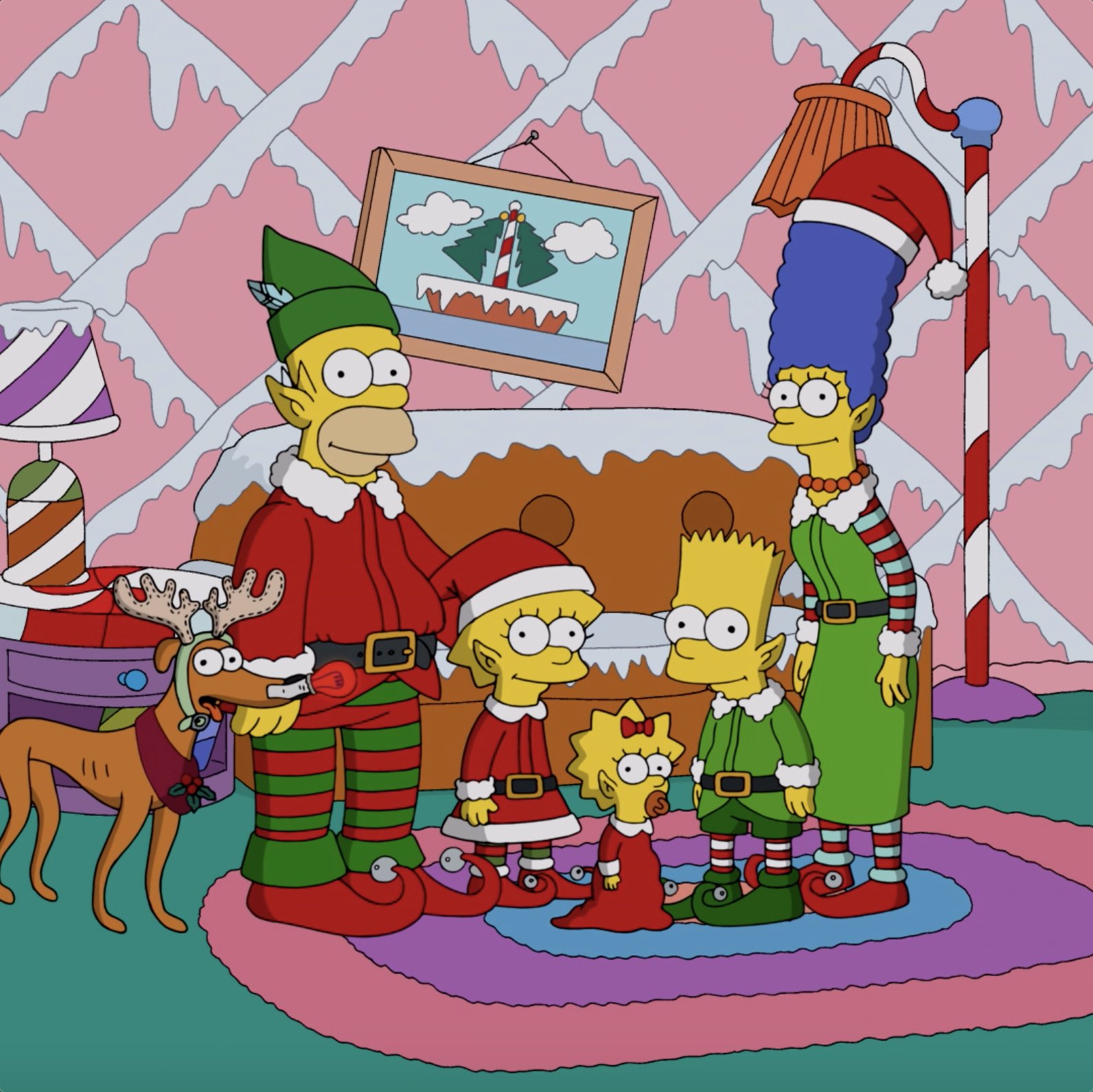 The Simpsons Christmas Wallpaper 