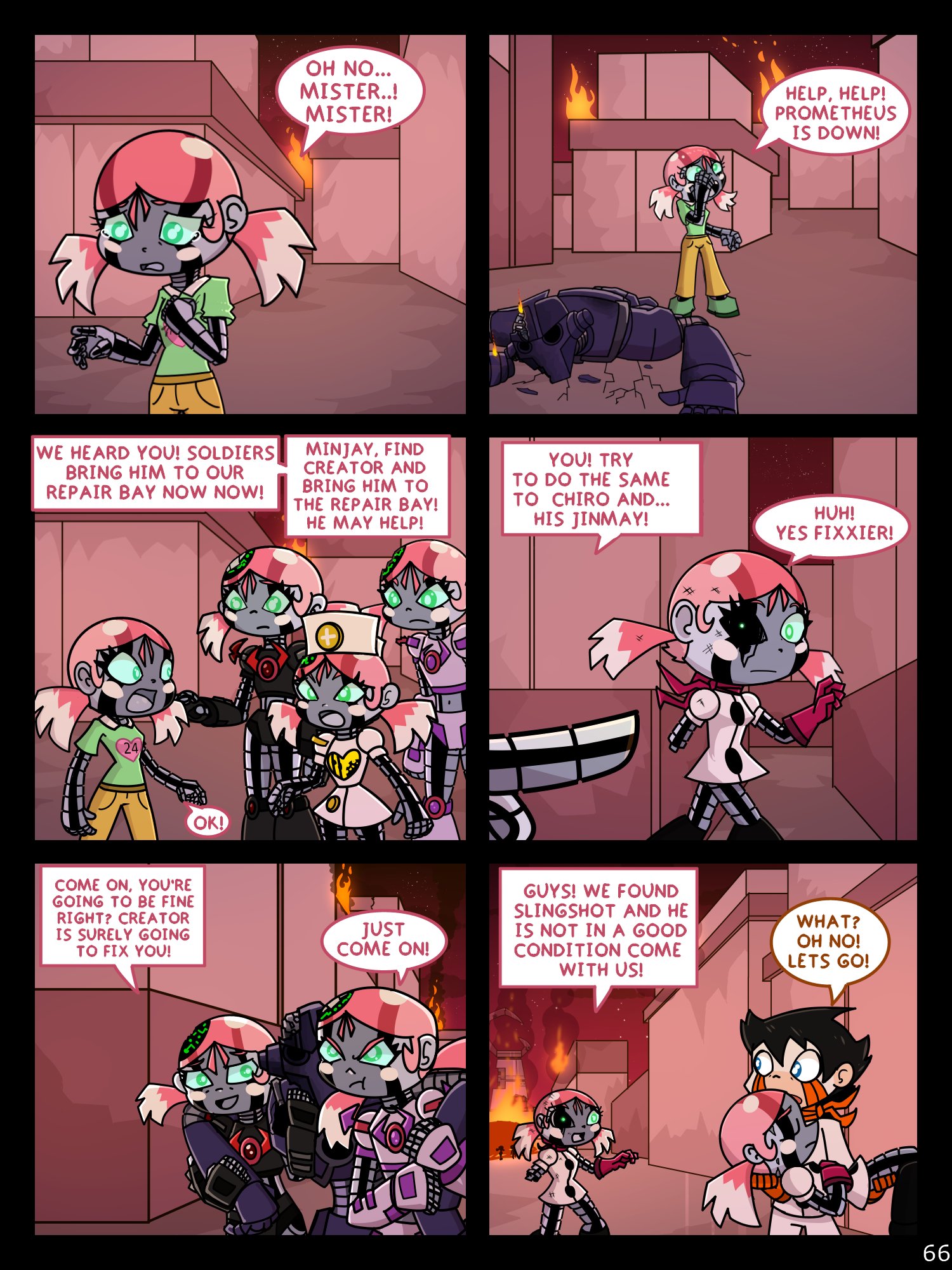 TheBlackSunKing (comm open) on Twitter: "Assembly line page 66 Bad news ...