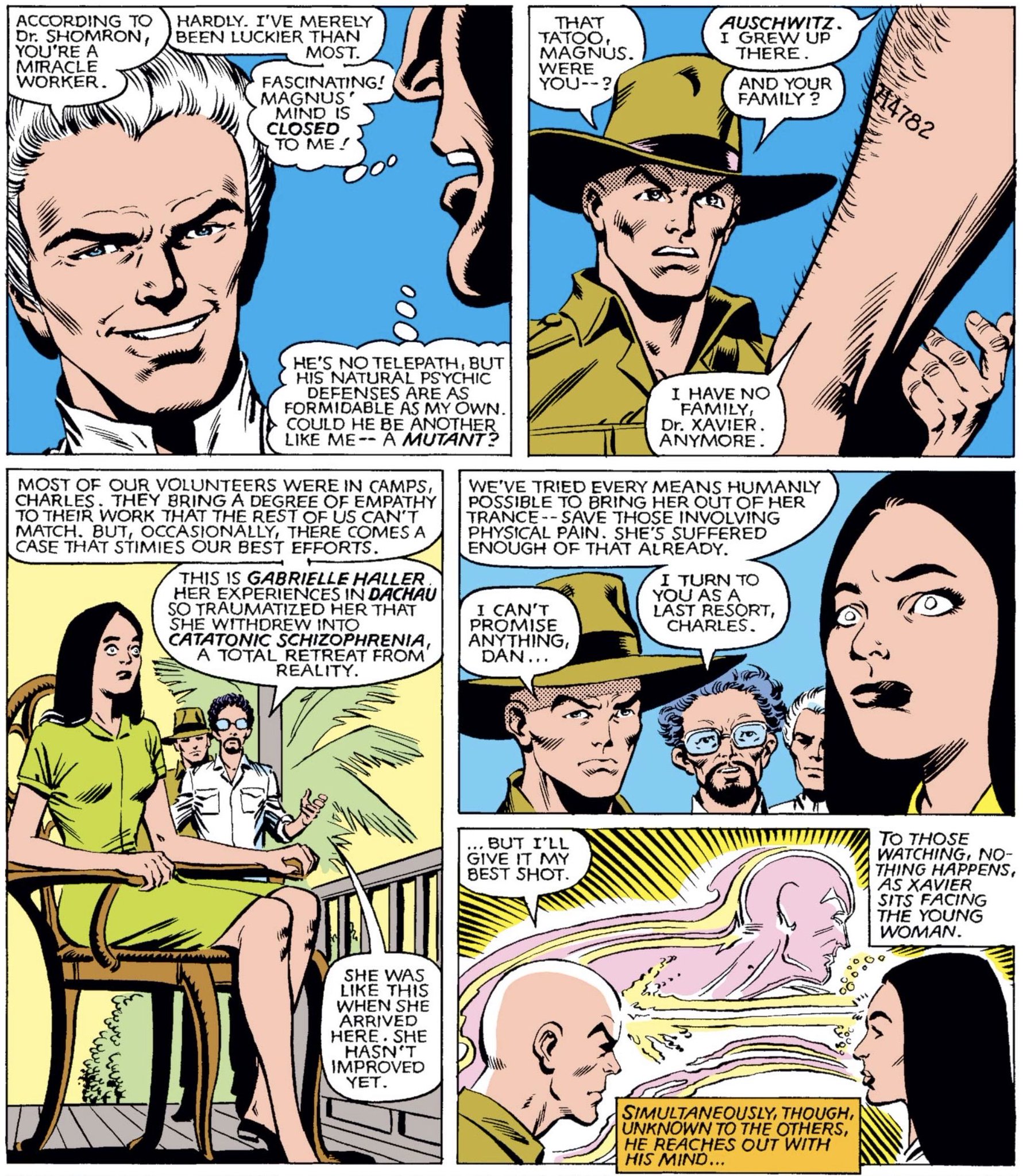 Marvel Daily Art on Twitter: "Charles flashes back to a psychiatric hospital in Israel, where he ...