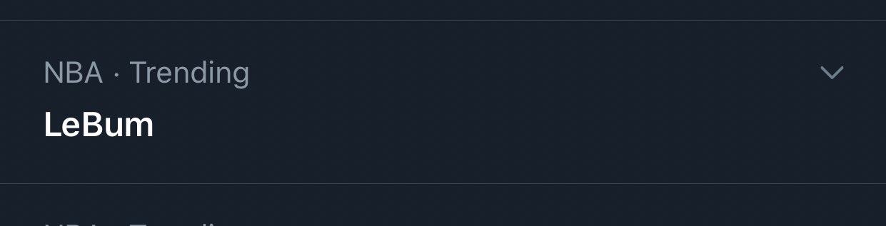 LeBum was trending