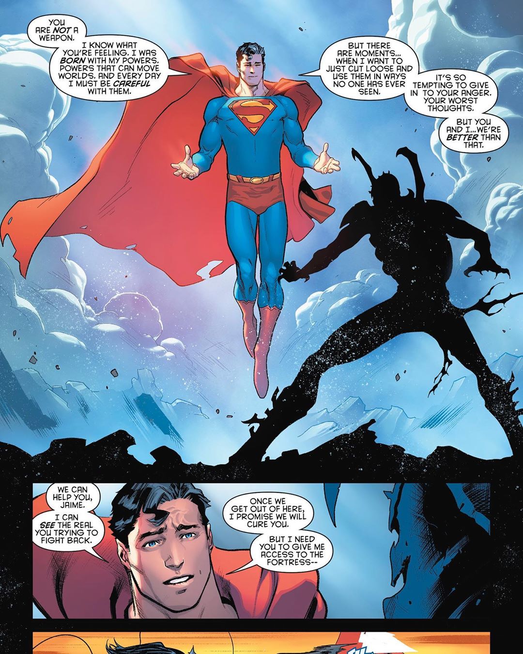 Superman Moving Planets