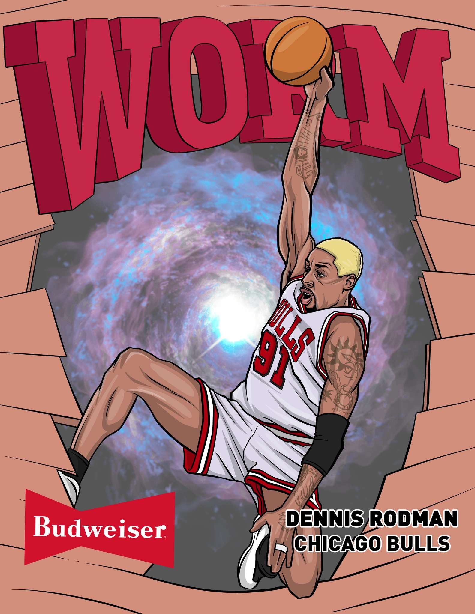 Dennis Rodman Bulls Rebound