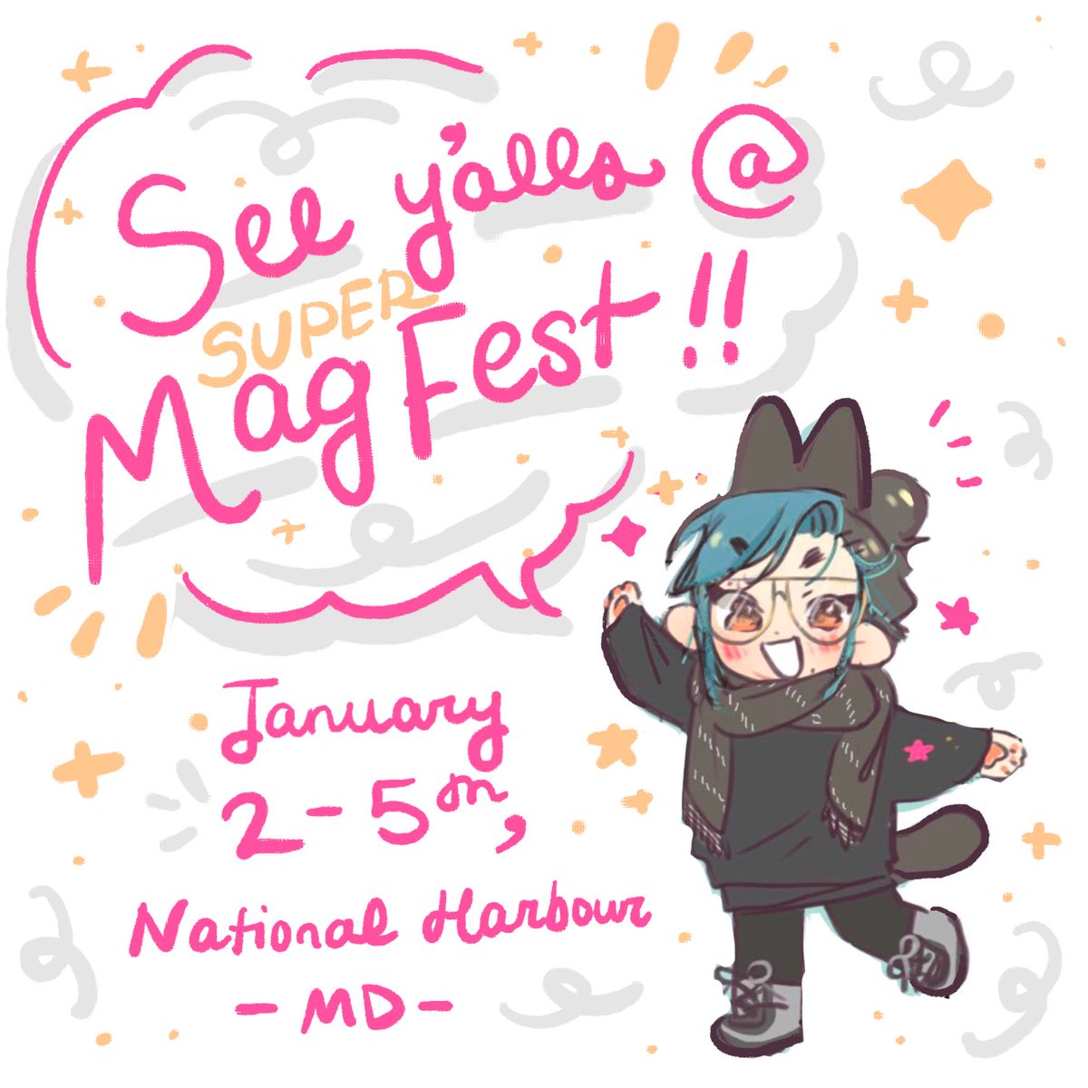 「Aw yeah ⭐️ I'll be at MAGFest in Maryland in a few days :D 」ginger 🍒 ...