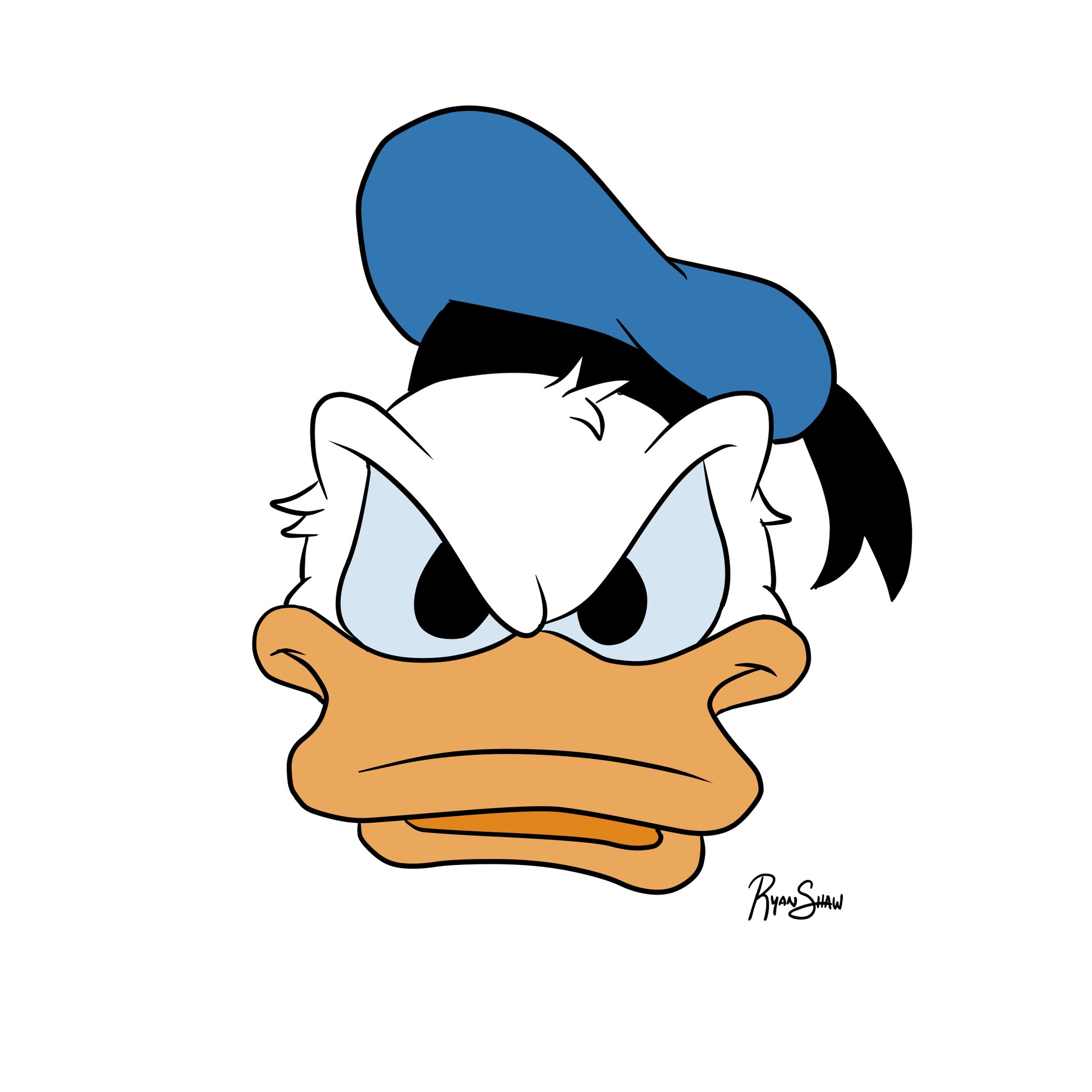 Donald Duck Angry Face