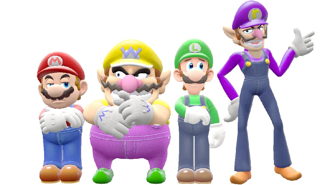 Mario And Luigi And Wario And Waluigi