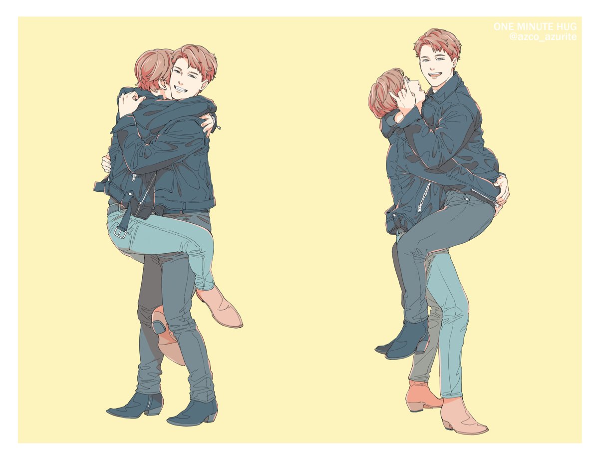 One minute hug ② だいしゅきほーるど! #NCTFanart」|𝐚𝐳𝐜𝐨のイラスト