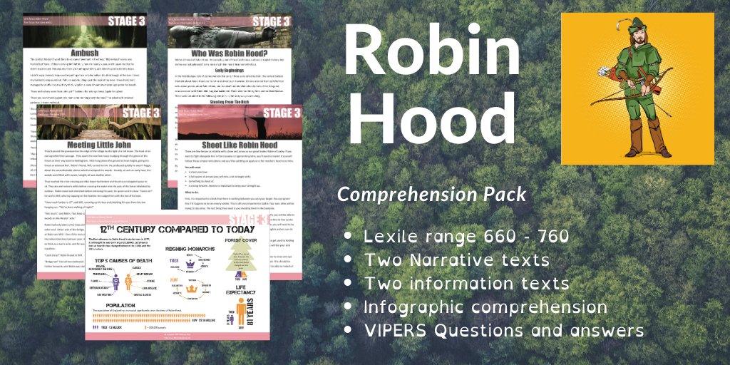 Rob Smith on Twitter: "Just added this Robin Hood Comprehension pack to ...