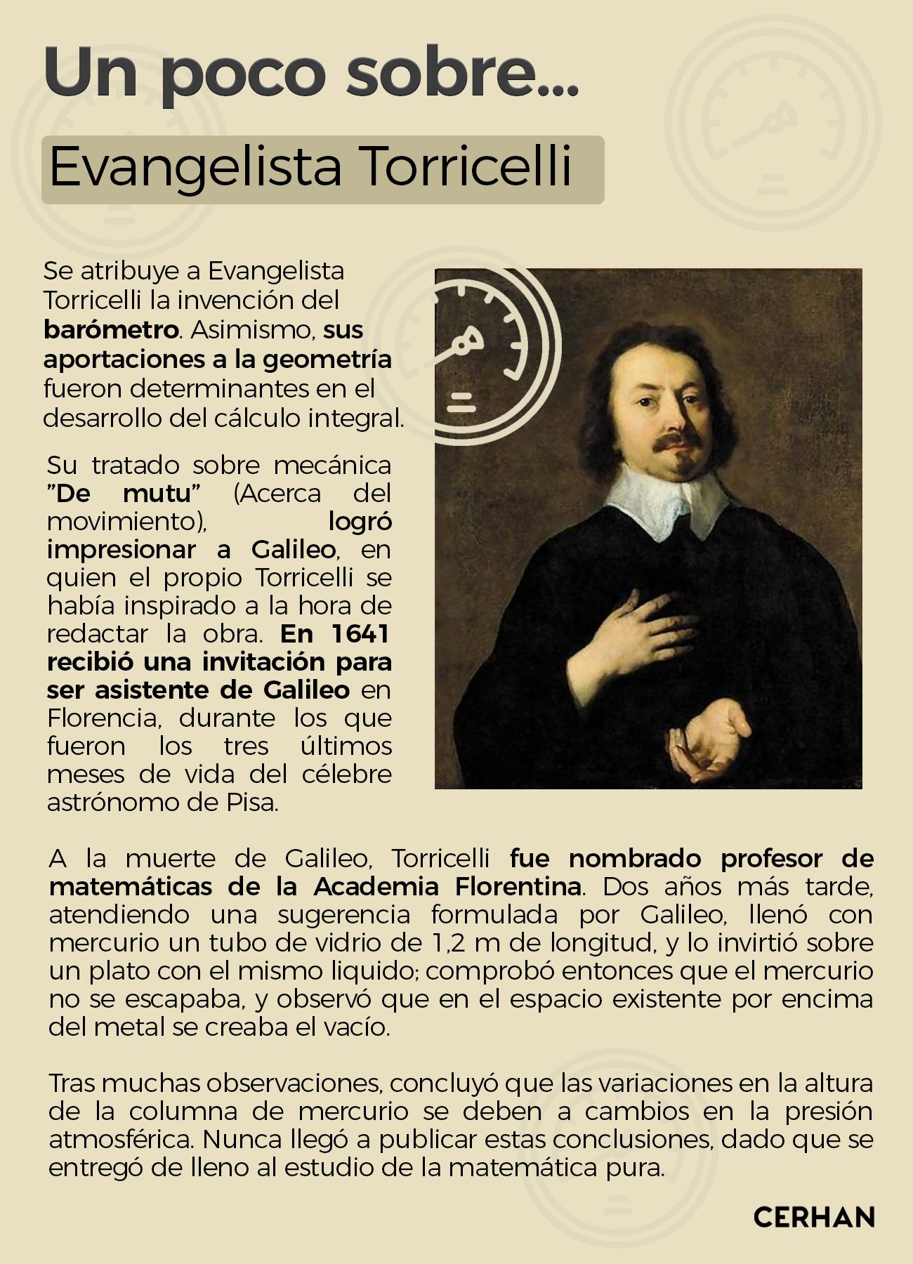 Evangelista Torricelli Barometro