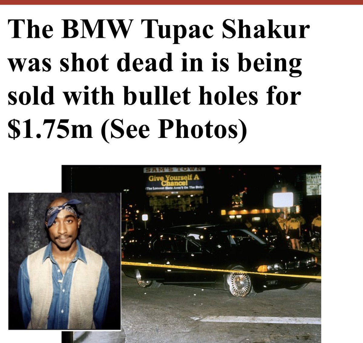 2pacs Car After Shooting