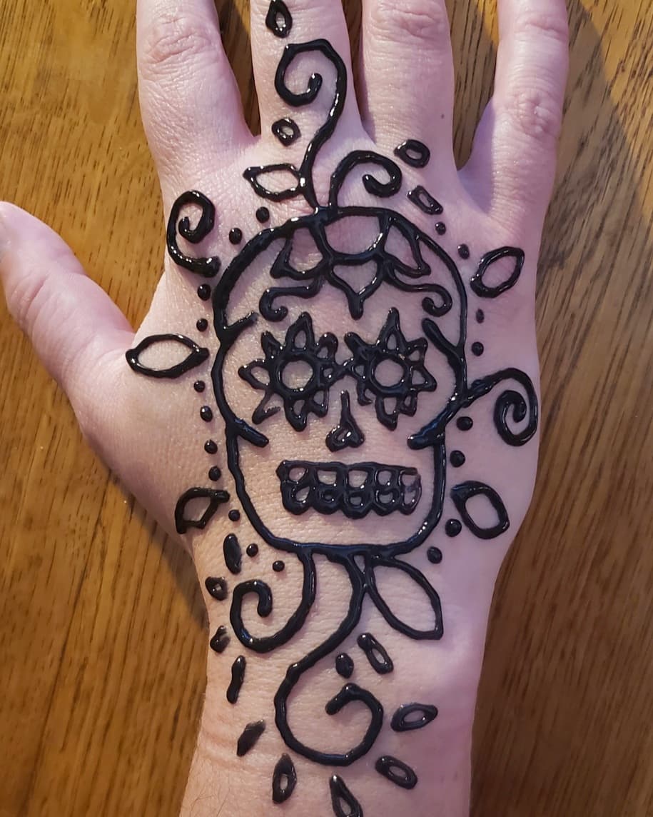 Henna Sugar Skull Designs