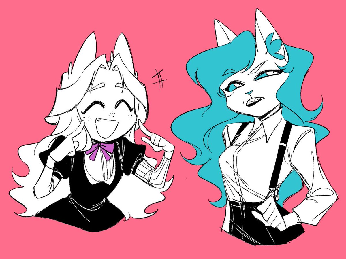 「Wanted to draw some ladies ?? @AsaderiC」|Noel/Minのイラスト