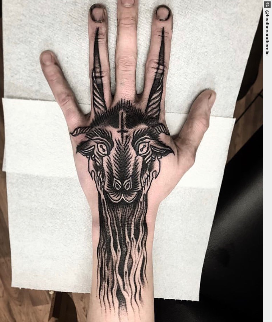 Baphomet Head Tattoos