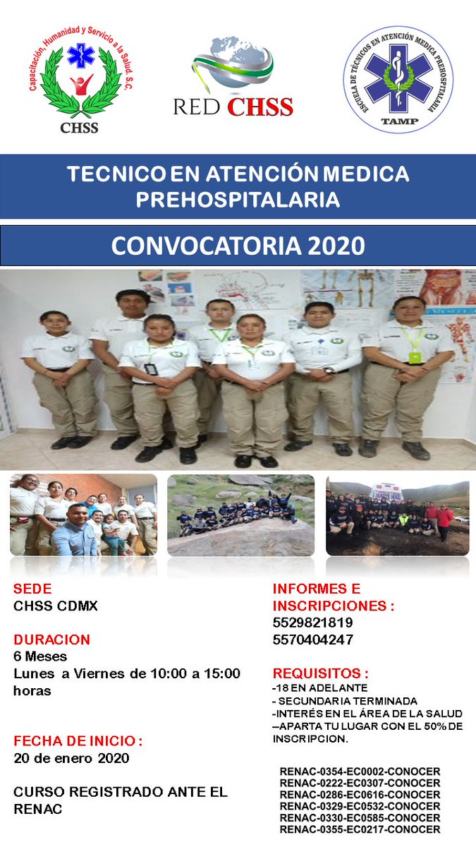 CHSS on Twitter: "Para todos los interesados en estudiar como Técnico en Atención Médica ...