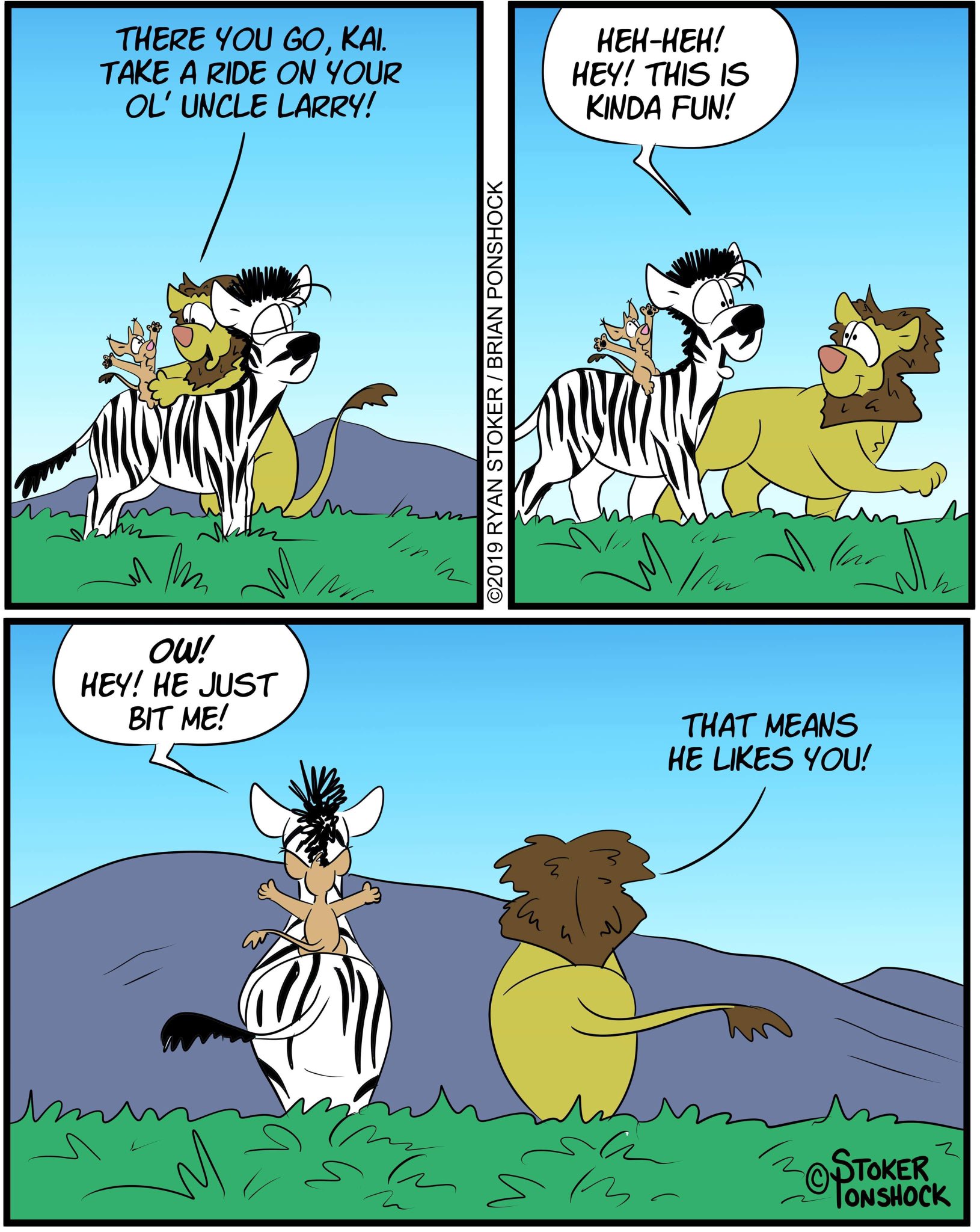 Being Friends Lion And Zebra