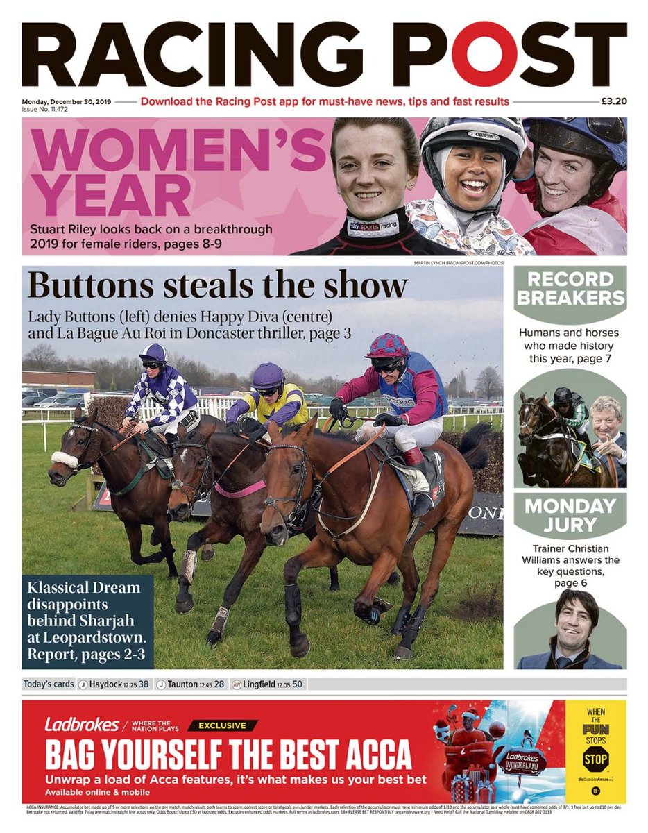 In today's Racing Post: a look back at a breakthrough year for female ...