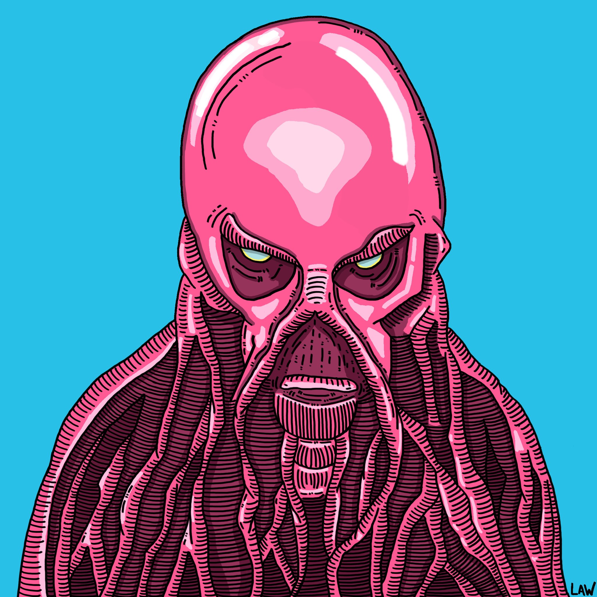 Doctor Who Ood Drawing
