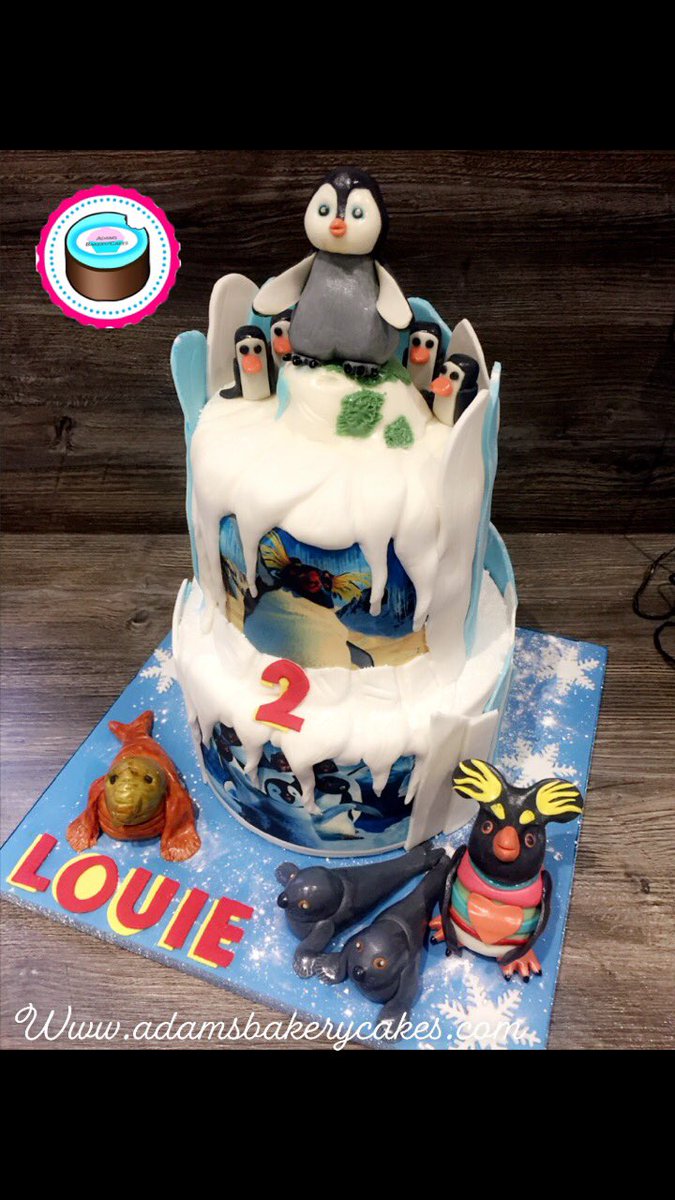 Happy Feet Penguin Cake