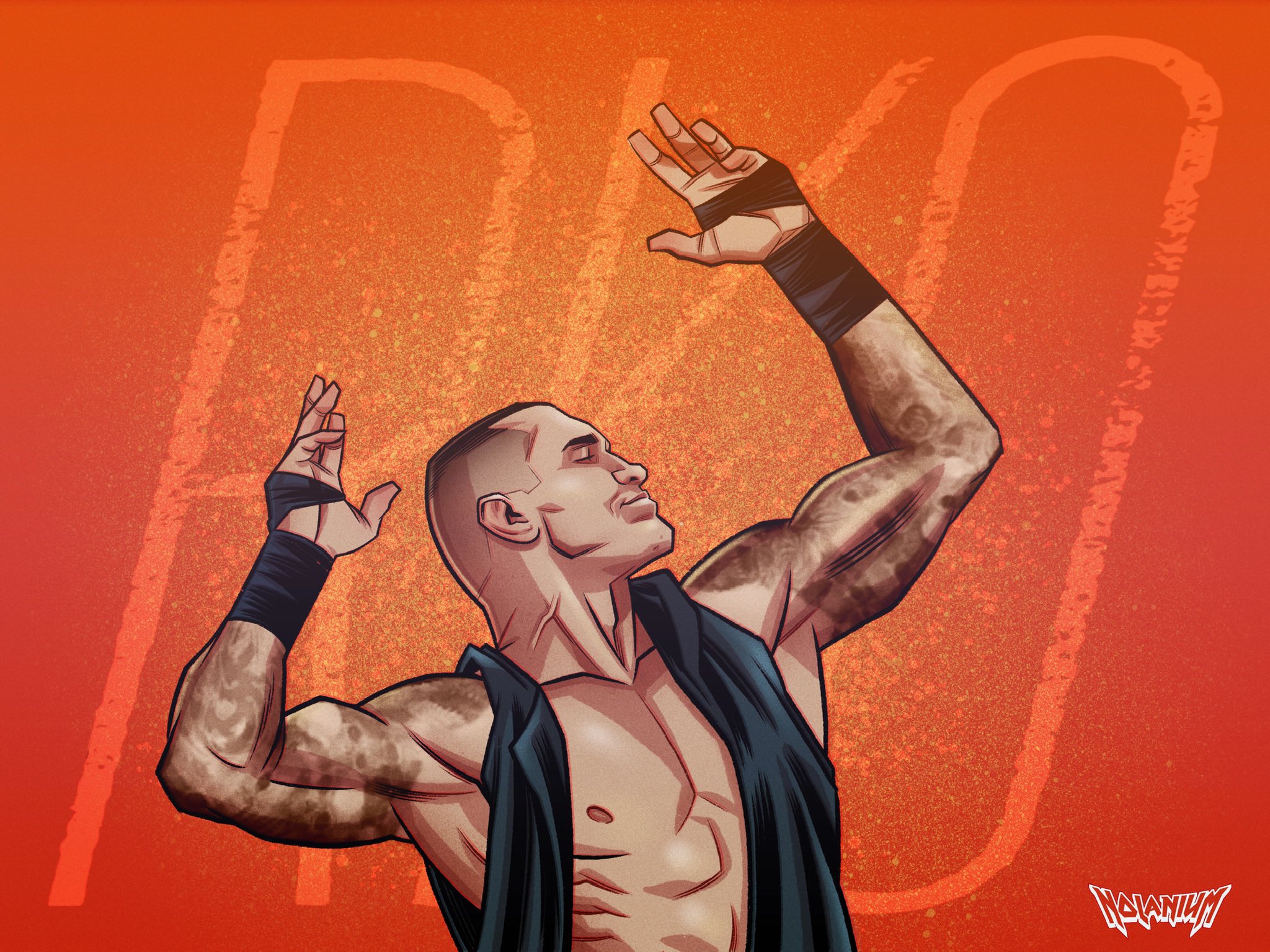Randy Orton Drawing Doing Rko