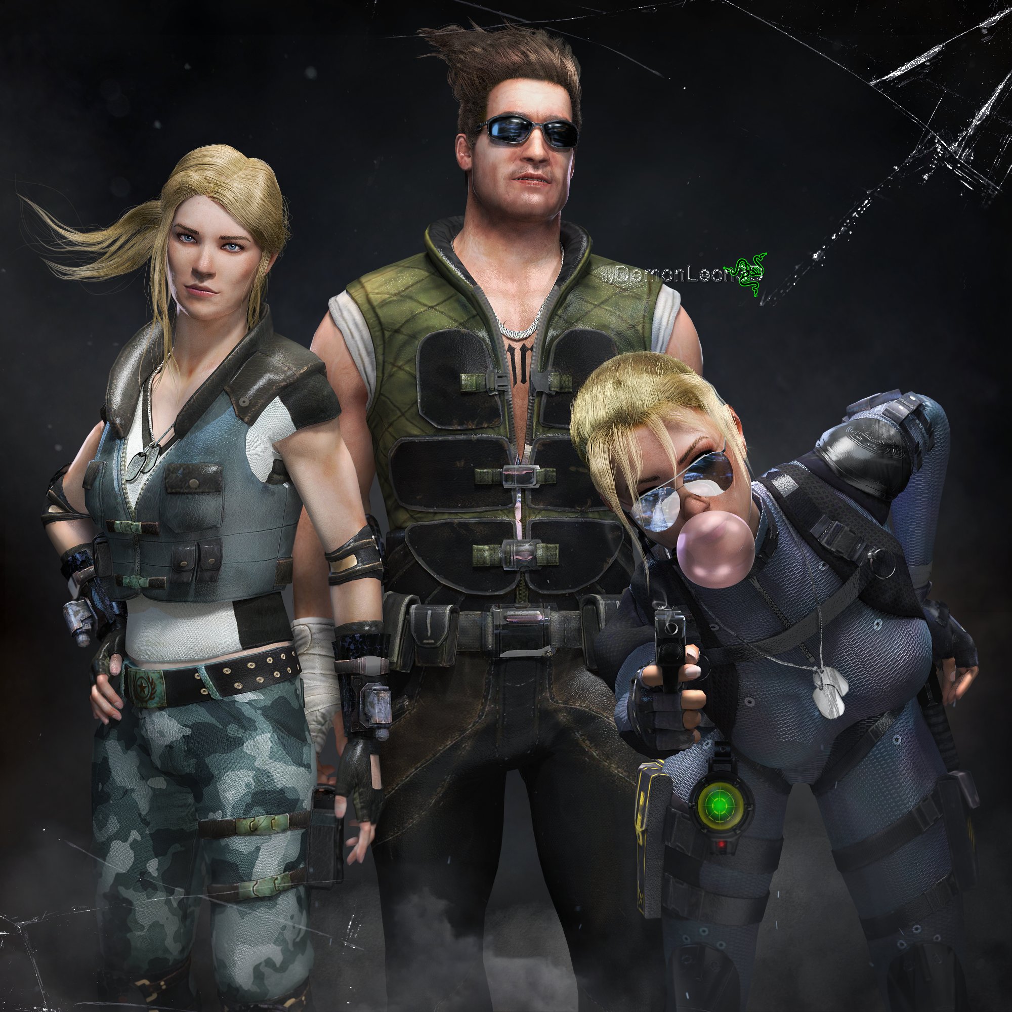 Mortal Kombat Johnny Cage And Sonya Blade