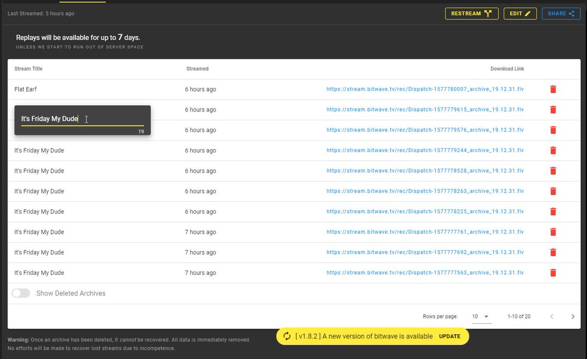 [bitwave.tv] on Twitter: "Rounding off 2019 on a high note as we go live with some exciting new ...