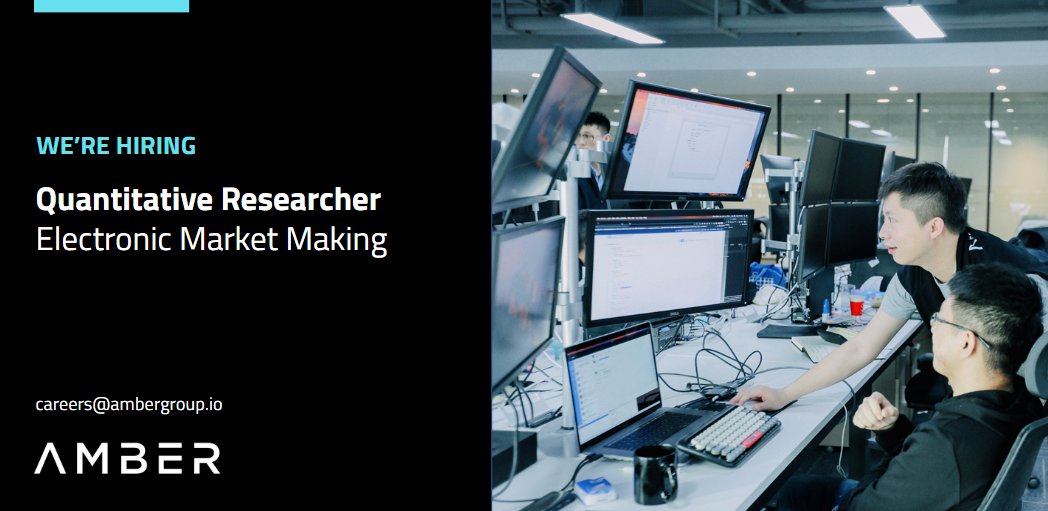 Amber Group on Twitter: "We’re currently in the market to hire a quantitative researcher ...