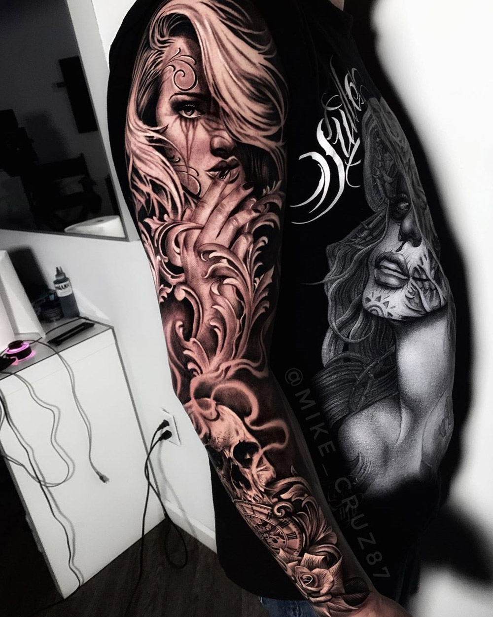 Portrait Tattoo Sleeve