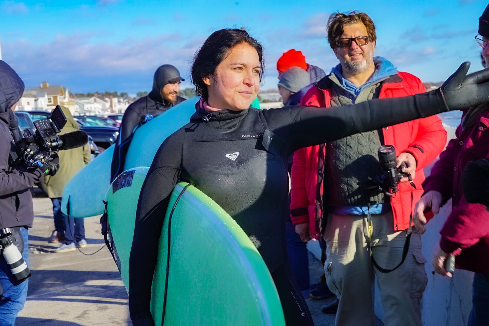 Tulsi Gabbard Surfing