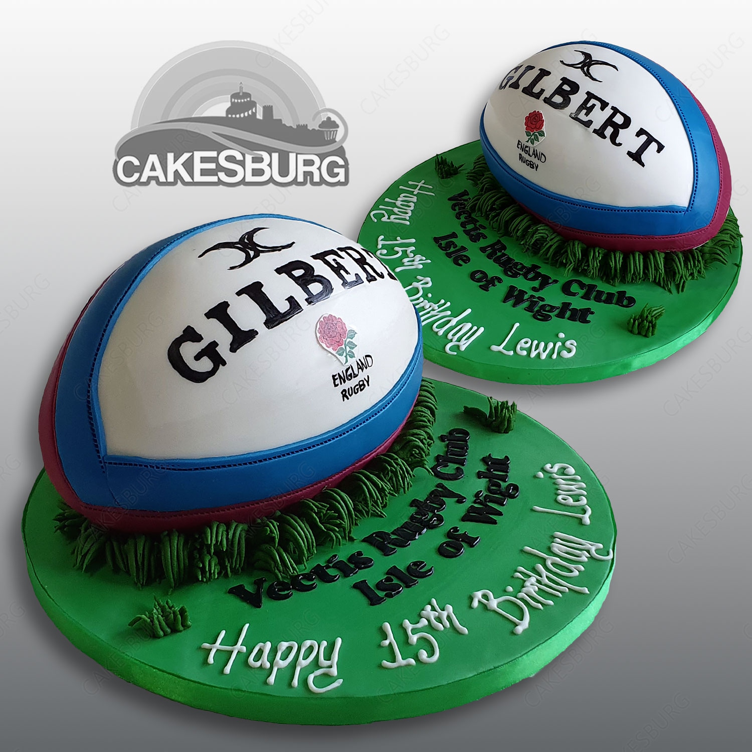 England Rugby Ball Cake